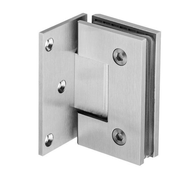 Wall Mounted Glass Door Hinge - Square Profile (Single) | The Glass Warehouse