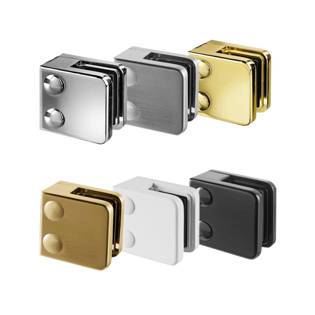 Flat Back Square Clamps | Glass Balustrade Clamps | The Glass Warehouse